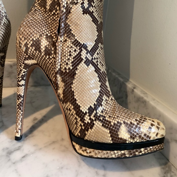 Casadei | Shoes | Casadei Python Knee High Boots | Poshmark